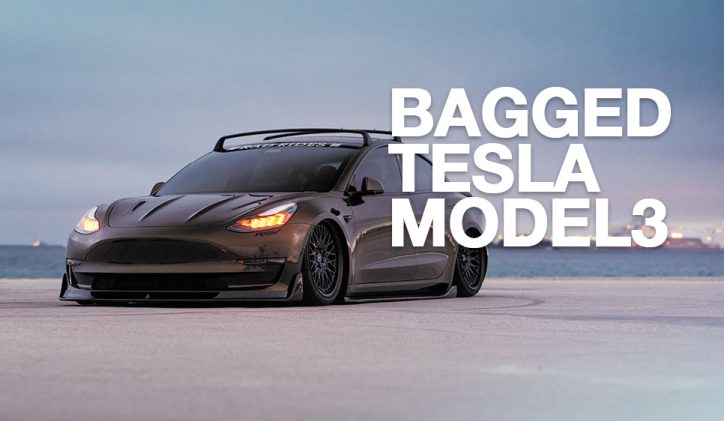 Bagged 2018 Tesla Model 3 | Slammed Air Ride Lowered - Motortopia ...