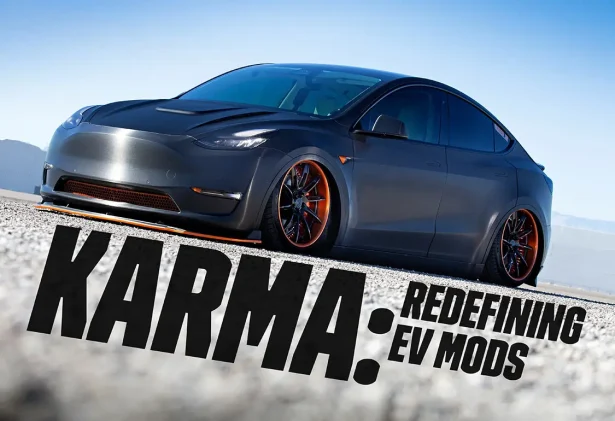 Motortopia- Striking Tesla Model Y Takes Center Stage